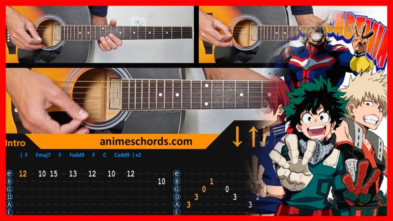 15 Early Intermediate Anime Songs To Practice Barre Chords ⋆ Chromatic ...